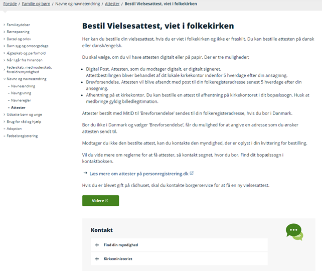 Borger.dk - Bestilling af attest – P-Supportforum